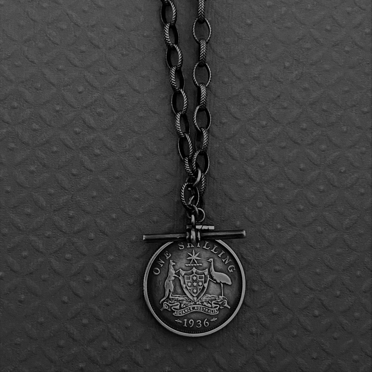 'Bob a Job' Sterling Silver Shilling and TBar Pendant Necklace – Reebah